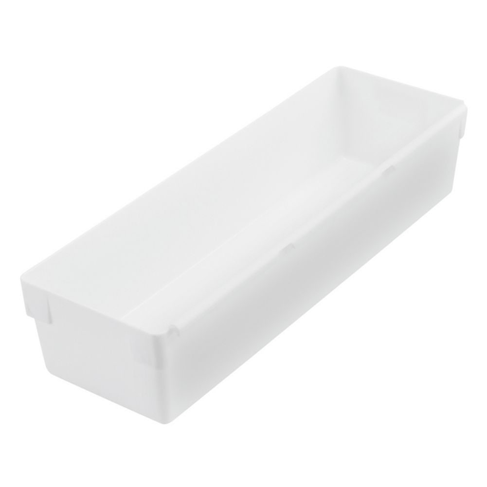 Rubbermaid® FG2915RDWHT White Plastic 9 x 3" Drawer Organizer | Omega