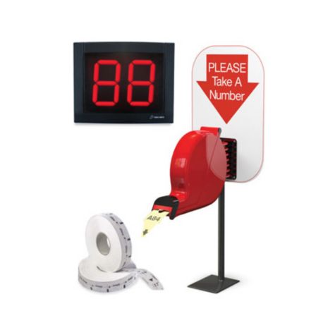 Sato 20019 Wireless Turn-O-Matic® Take-a-Ticket Number System | Wasserstrom