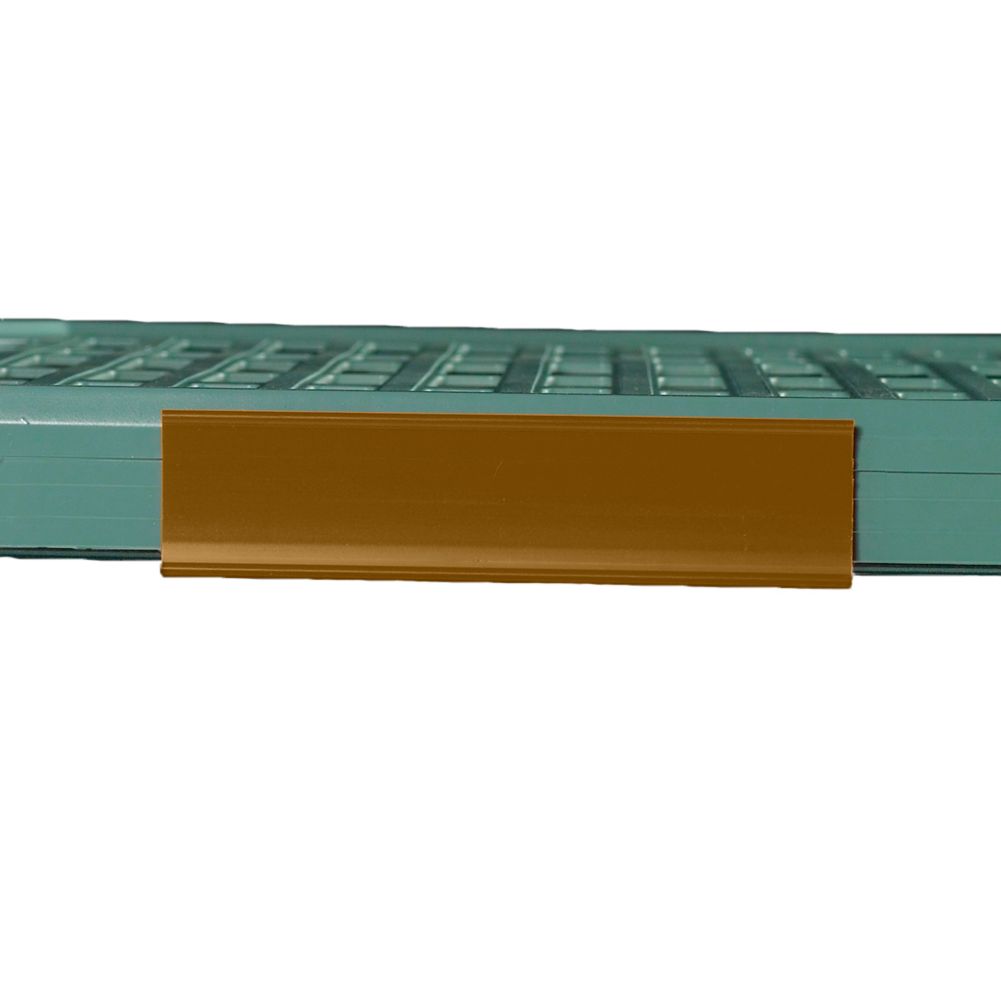 Metro CSM6-TQ Tan 6" Shelf Marker For MetroMax Q Shelves | Wasserstrom