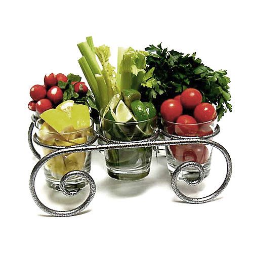 Dine Art 4077-S Scroll Garnish Caddy | Wasserstrom