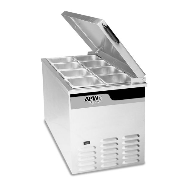 APW Wyott CTCW-43 Refrigerated S/S Countertop Cold Well Hinged Lid CTCW ...