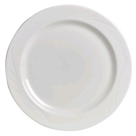 Anfora A300P200 Capri White 10-1/4" Rolled Edge Plate - 24 / CS ...