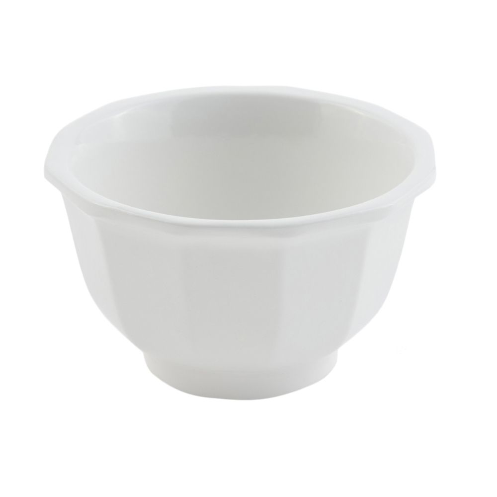 Bon Chef White Sandstone 3.5 Qt Prism Garnish Bowl | Wasserstrom