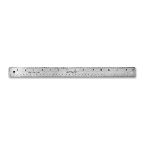 Acme ACM10416 Westcott 15" Stainless Steel Ruler | Wasserstrom