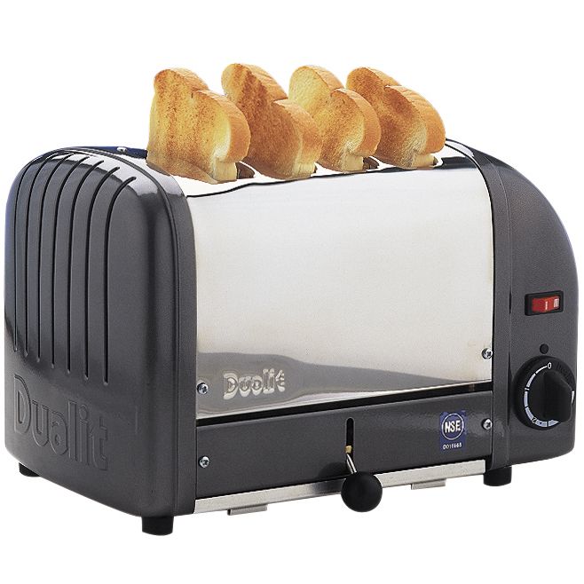 Cadco Stainless 220V Mica 4-Slot Toaster, CTW-4M(220) | Wasserstrom