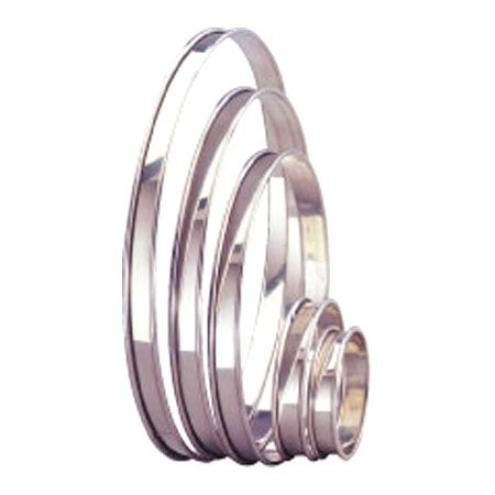 Allied Metal Spinning FR4940 4" Stainless Steel Tart / Flan Ring ...