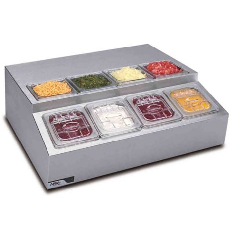 APW Wyott RTR-8 S/S Countertop Refrigerated Condiment Dispenser ...