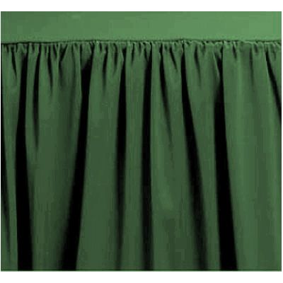 Marko 53615118MP64 DuraLast 16' x 29" Green Momie Weave Table Skirt ...