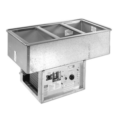 Atlas Metal WCMD-C-2 Two Pan Size Refrigerated Cold Food Drop-In Unit ...