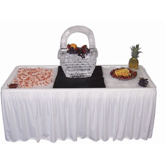 Buffet Enhancement Big Chiller Table W/Drain | Wasserstrom