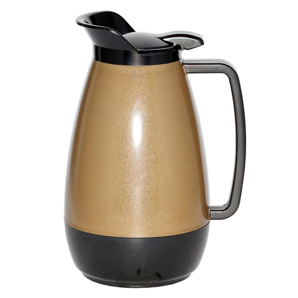 Service Ideas TS101KB Thermo-Serv 1 Liter Flip Top Insulated Server ...