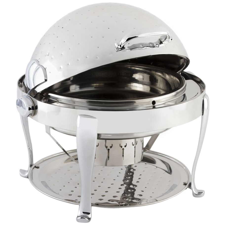 Bon Chef 19000CHH Elite Hammered Round 2 Gal Chafer w/ Roman Legs ...