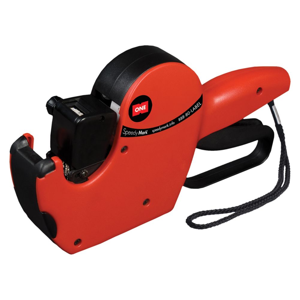 DayMark 111163 DM-3 Red Plastic 1-Line Label Gun | Wasserstrom