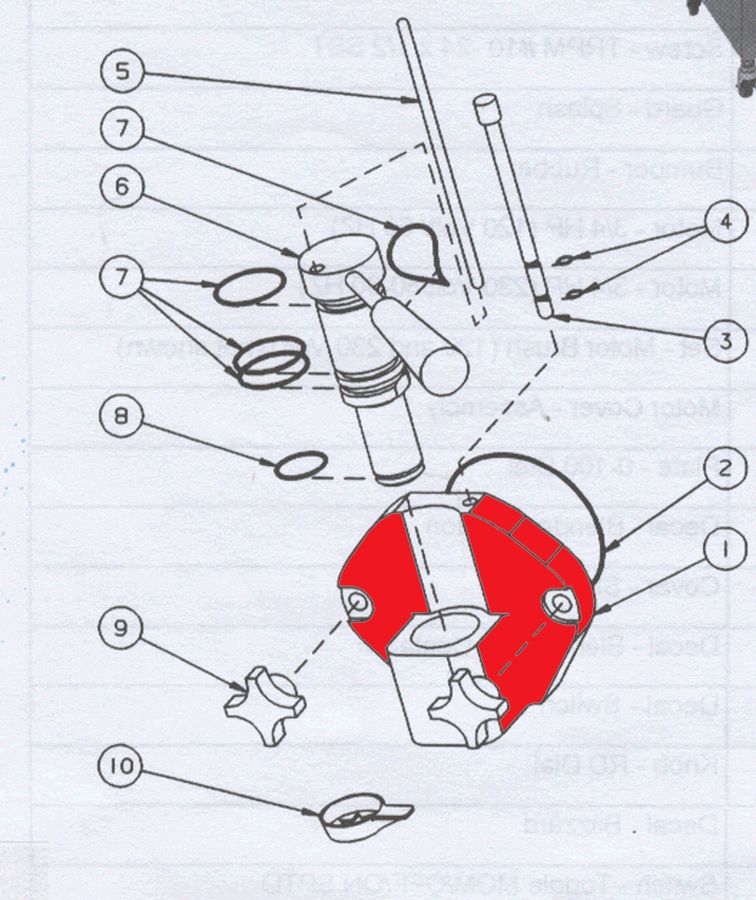 Dispensing Head Assembly w/ Actuator for Soft Serve and Shake Freezers ...